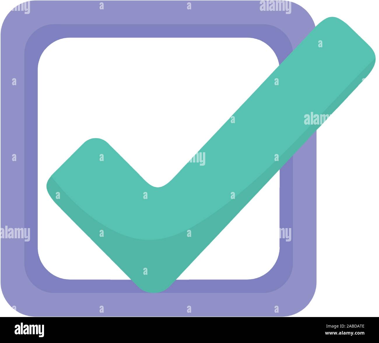 check mark approve like signal icon vector illustration Stock Vector ...