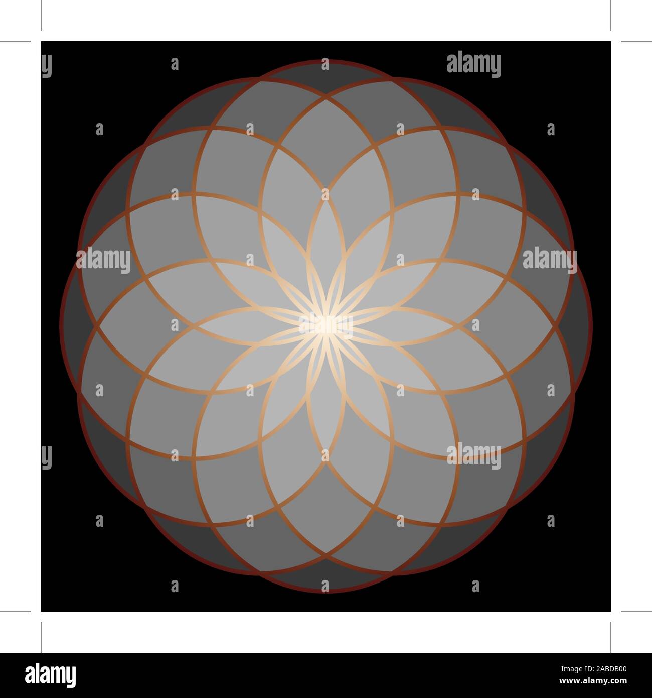 Sacred lotus flower mystical Stock Vector Images - Alamy