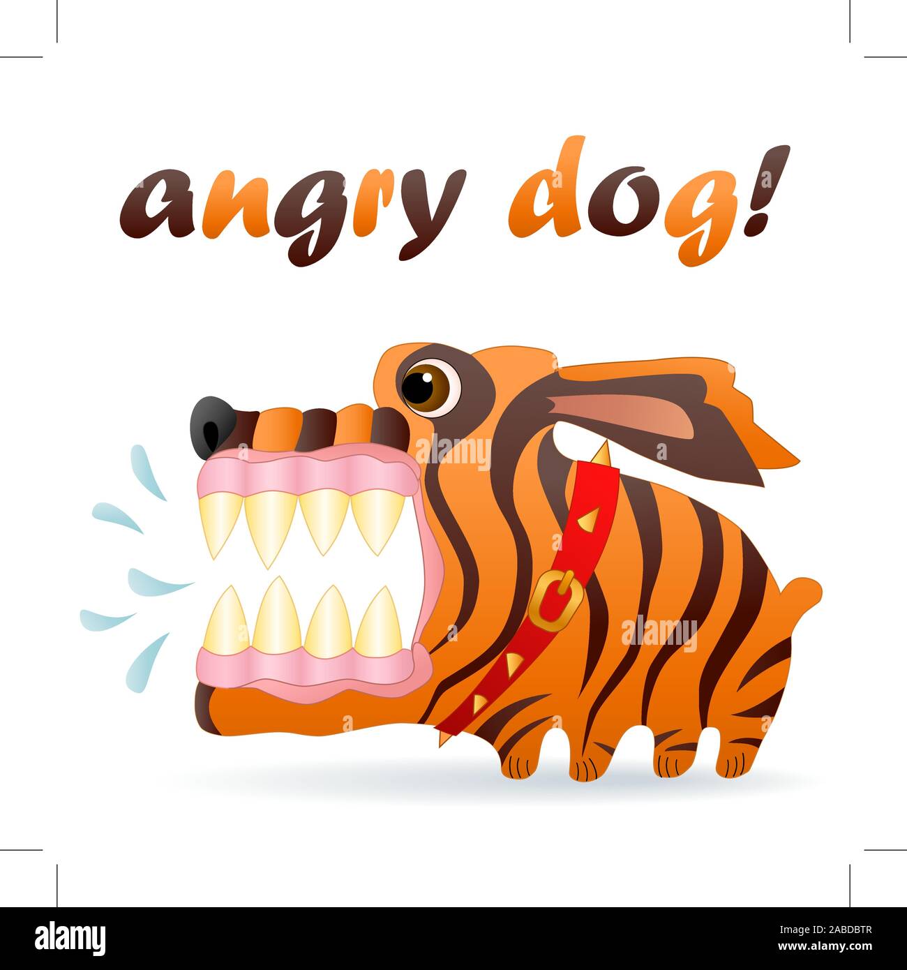 Angry dog. Cartoon character. Vector Image Stock Vector Image & Art - Alamy