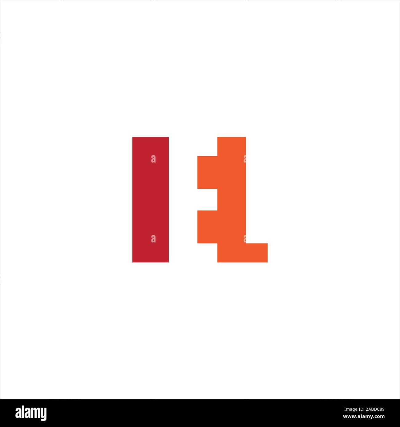 Initial letter el or le logo vector design template Stock Vector Image & Art - Alamy