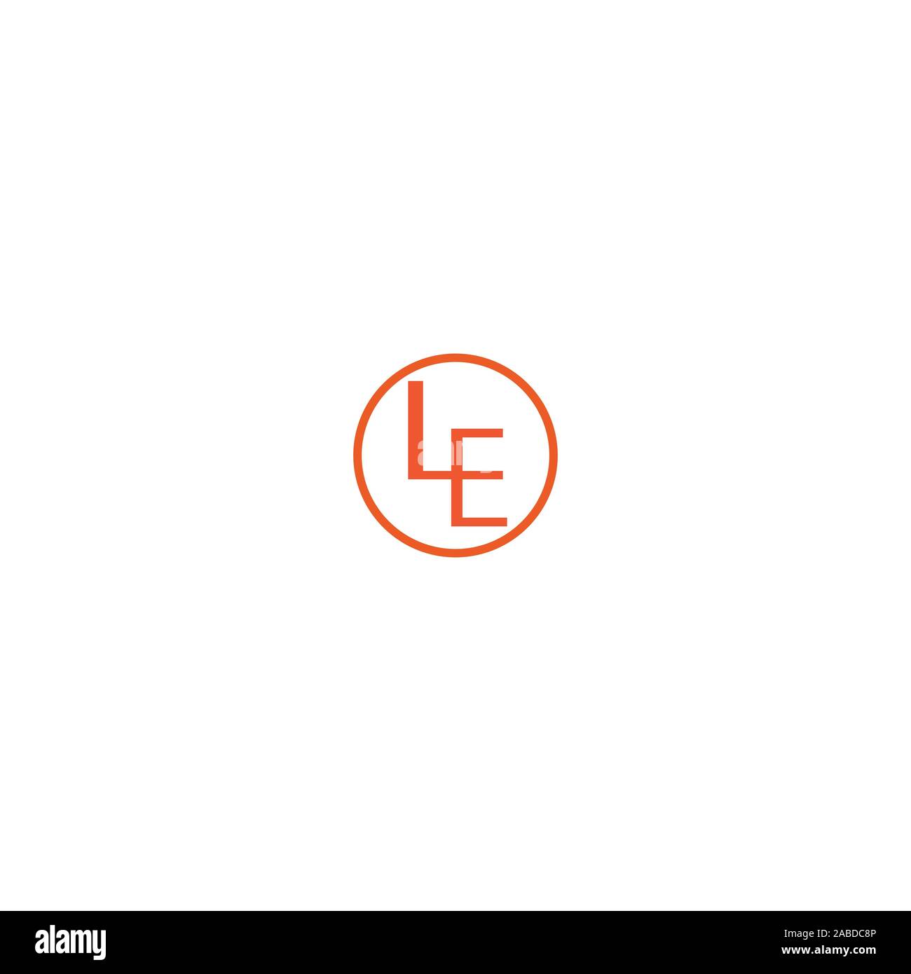 Initial letter el or le logo vector design template Stock Vector Image & Art - Alamy