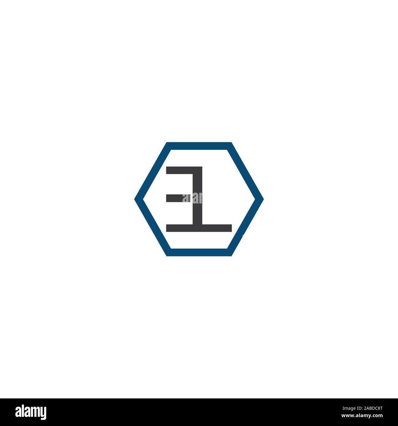 Initial letter el or le logo vector design template Stock Vector Image & Art - Alamy