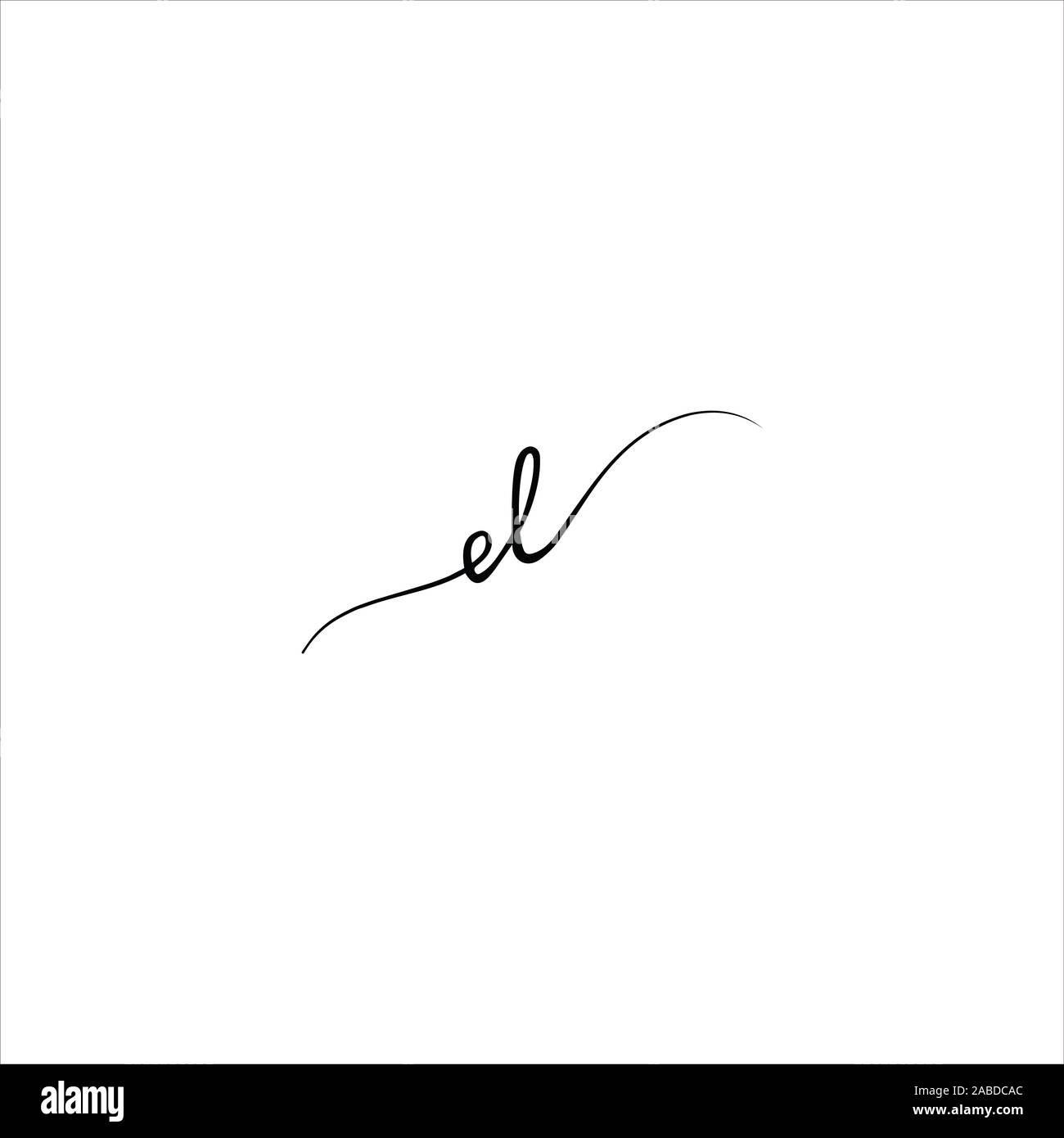 Initial letter el or le logo vector design template Stock Vector Image & Art - Alamy