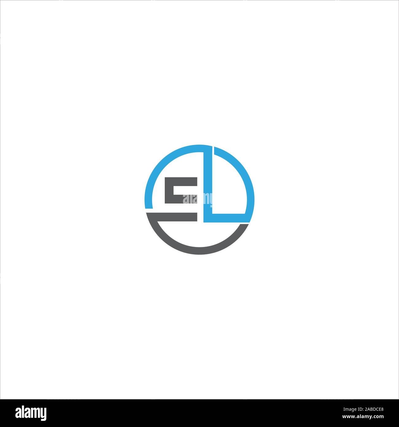 Initial letter el or le logo vector design template Stock Vector Image & Art - Alamy