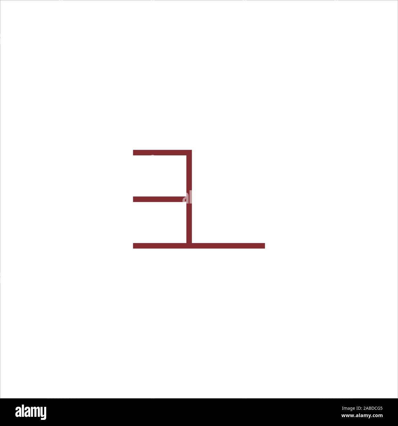 Initial letter el or le logo vector design template Stock Vector Image & Art - Alamy