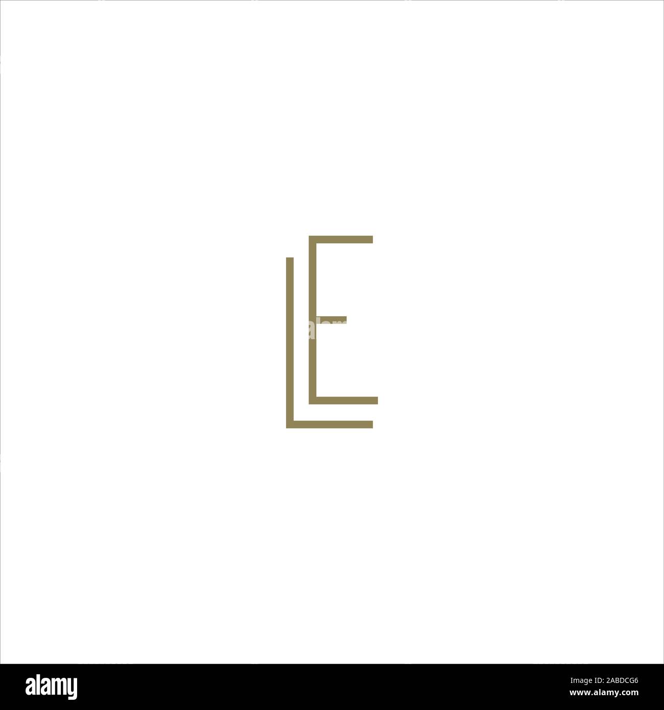 Initial letter el or le logo vector design template Stock Vector Image & Art - Alamy
