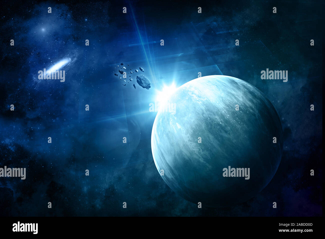 Sun hitting the earth globe hi-res stock photography and images - Alamy