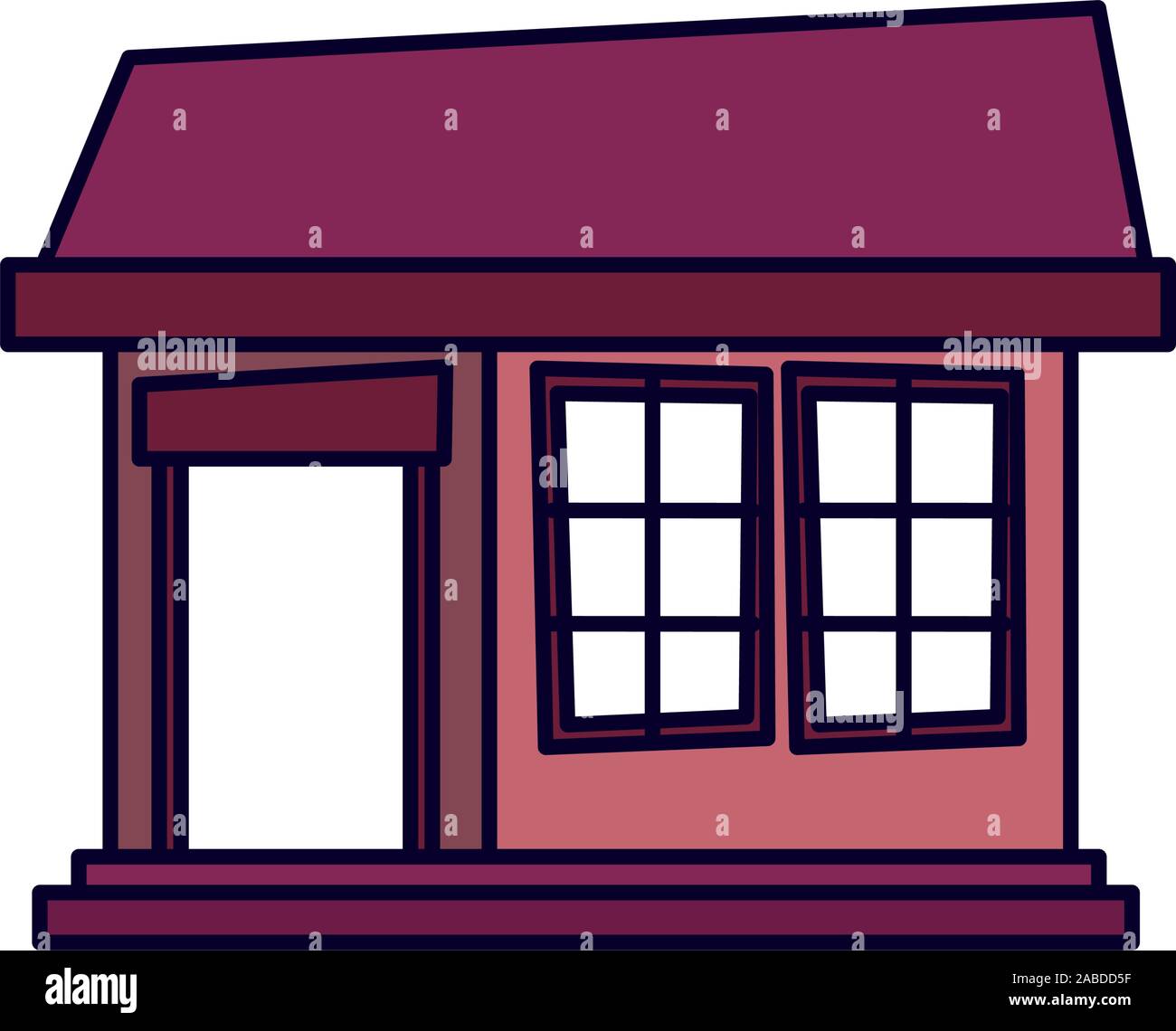 house facade architecture cartoon icon vector illustration vector ...