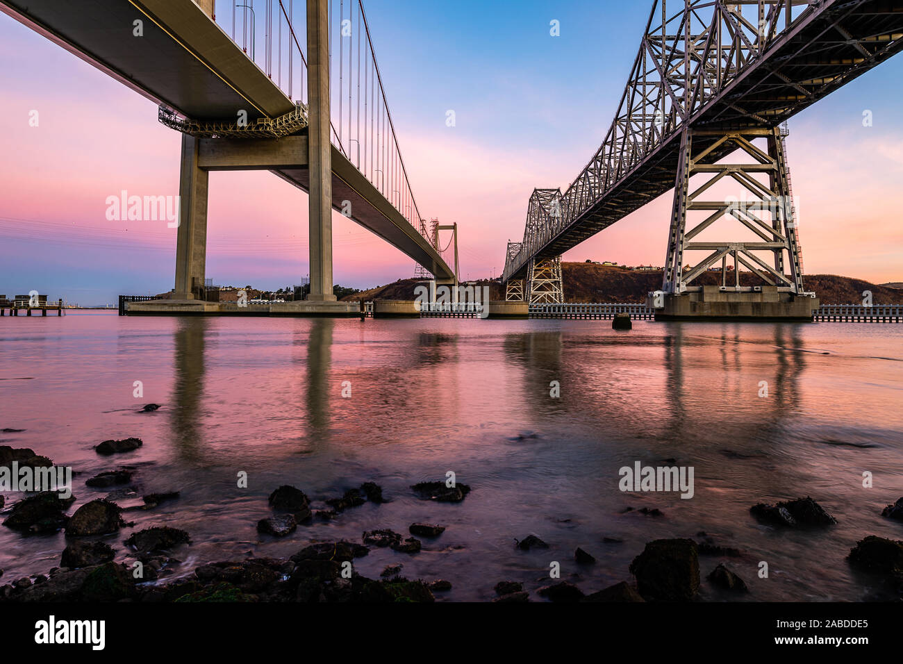 The Carquinez Bridge at Dawn Stock Photo - Alamy