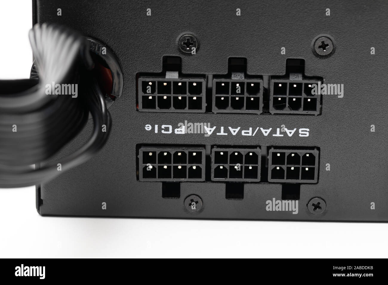 Modular power supply with cables for desktop pc Stock Photo - Alamy