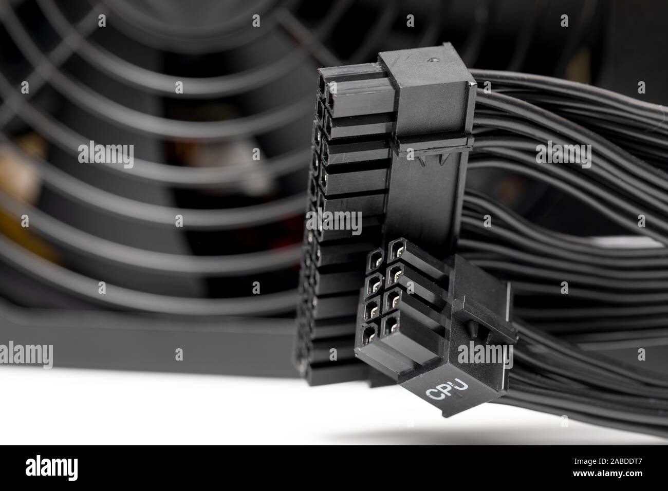 Modular power supply with cables for desktop pc Stock Photo - Alamy