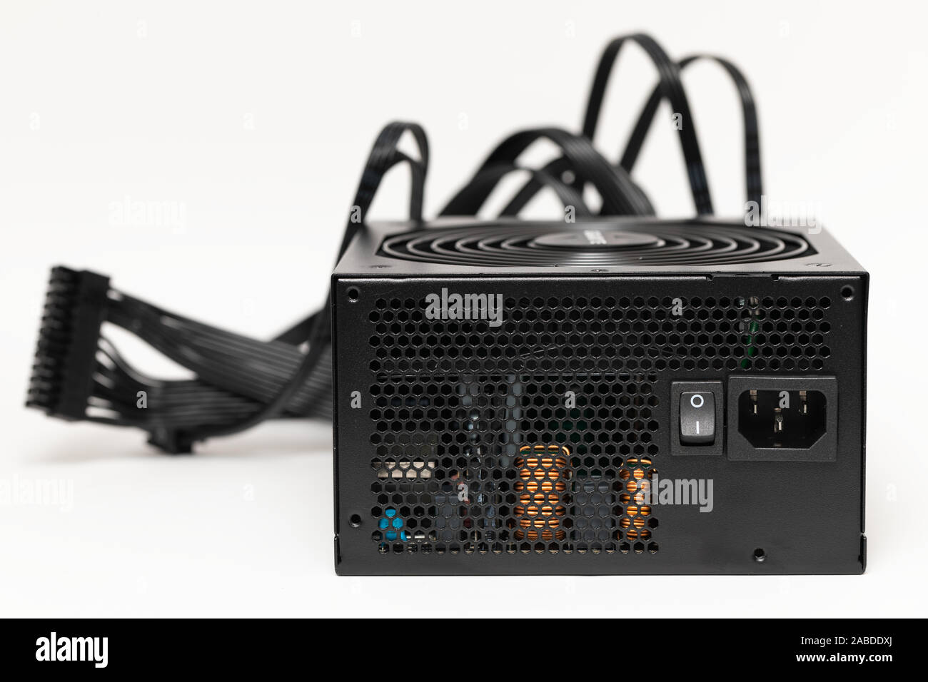 Modular power supply with cables for desktop pc Stock Photo - Alamy