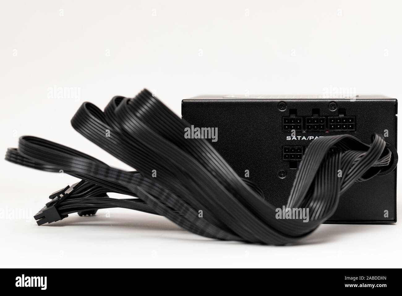 Modular power supply with cables for desktop pc Stock Photo - Alamy