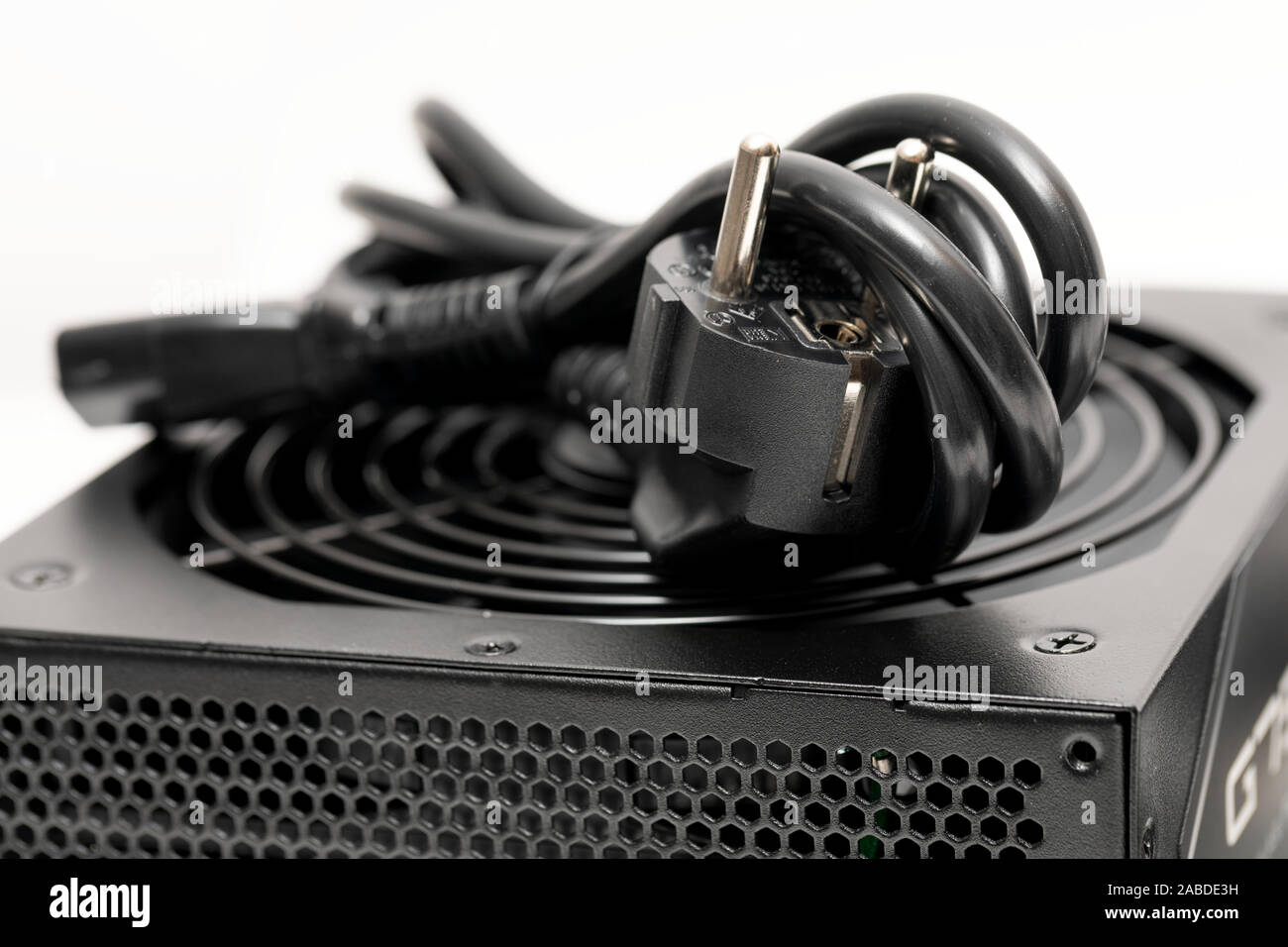 Modular power supply with cables for desktop pc Stock Photo - Alamy