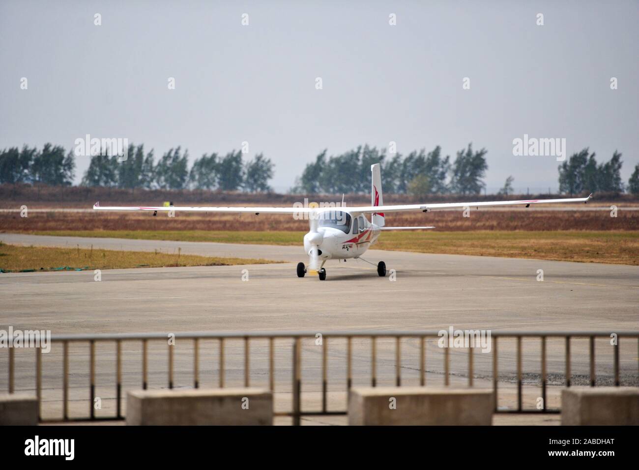 The first domestically designed four seater electric airplane is tested ...