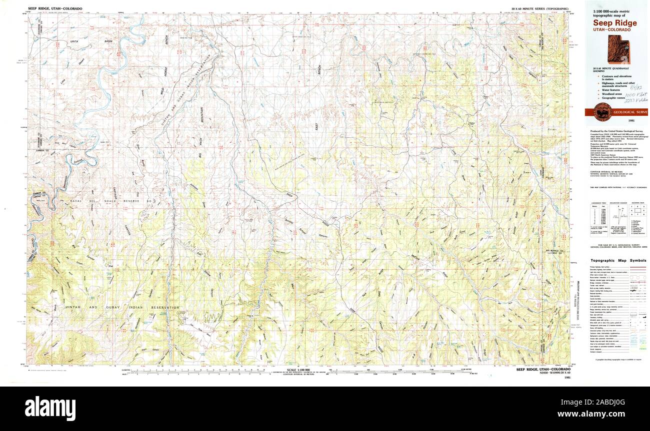 UT Seep Ridge 251795 1981 100000 Restoration Stock Photo - Alamy