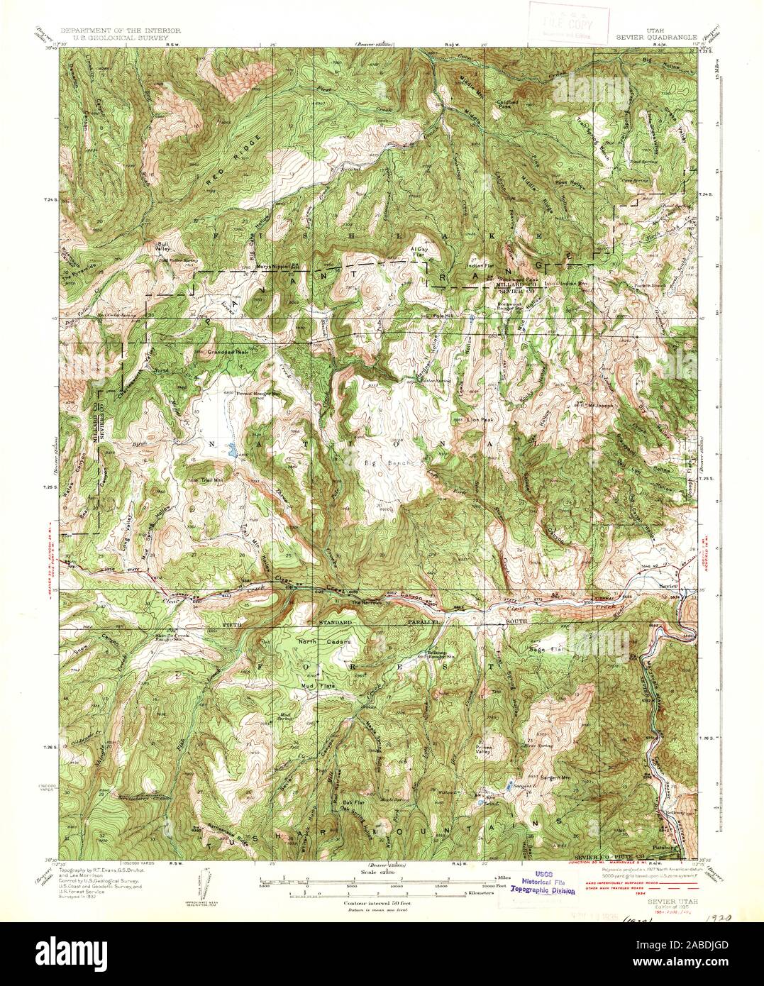 Sevier map hi-res stock photography and images - Alamy