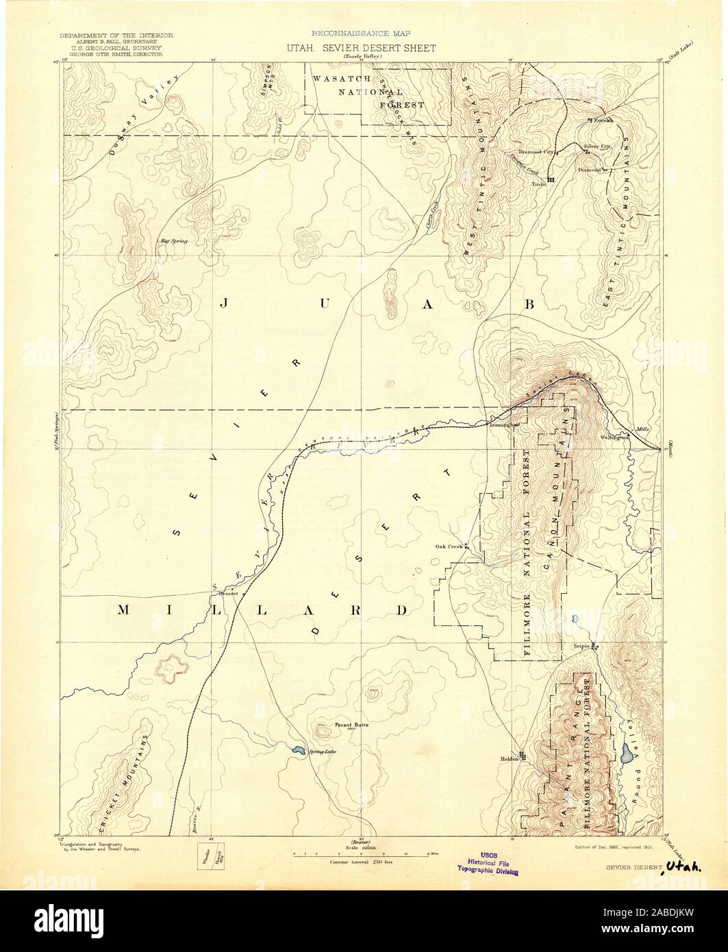 Map of sevier hi-res stock photography and images - Alamy