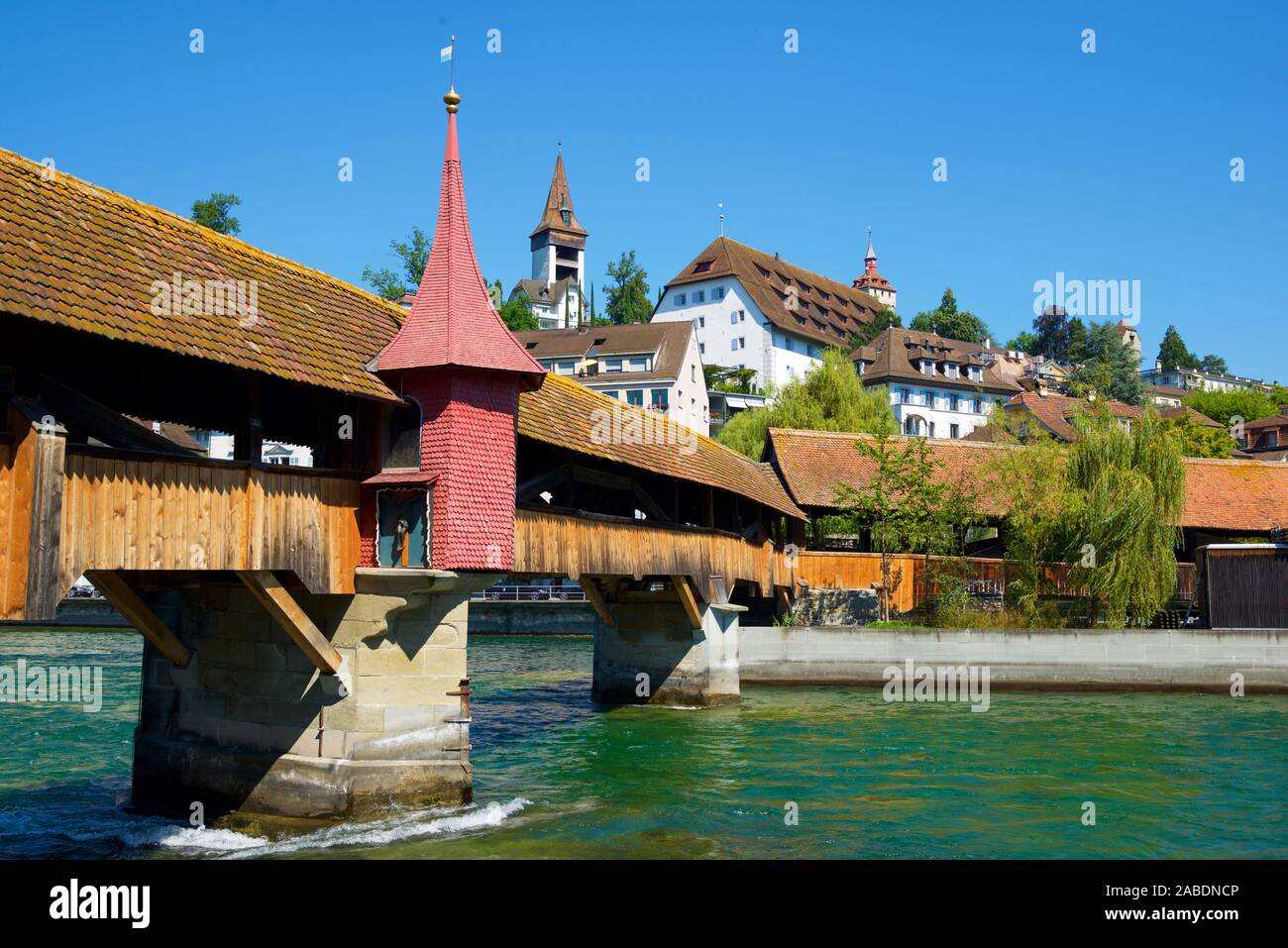 Downtown city scene lucerne switzerland hi-res stock photography and ...