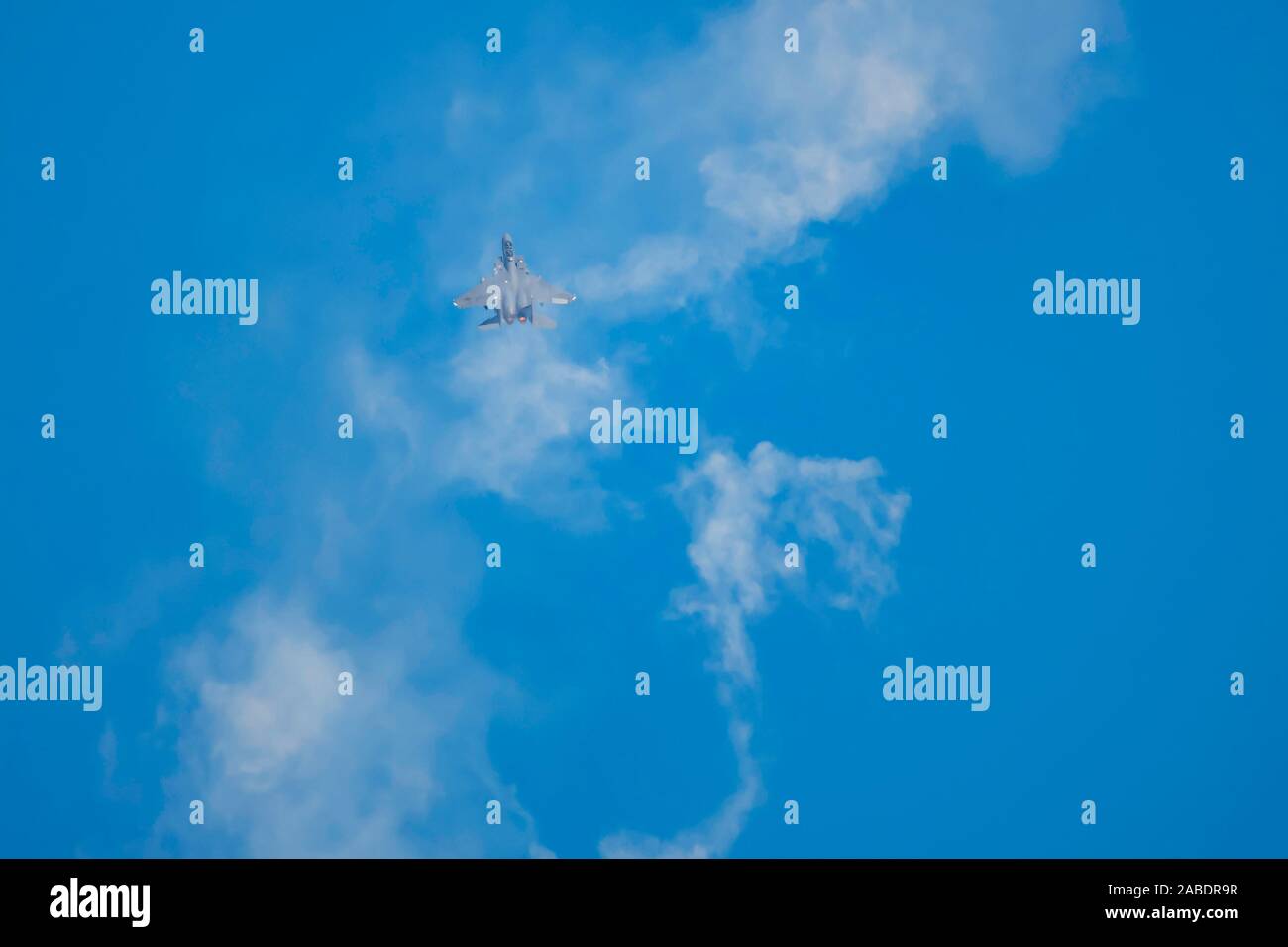 Las Vegas, NOV 17: F-22 Raptor flying demo in USAF Air show at Nellis ...