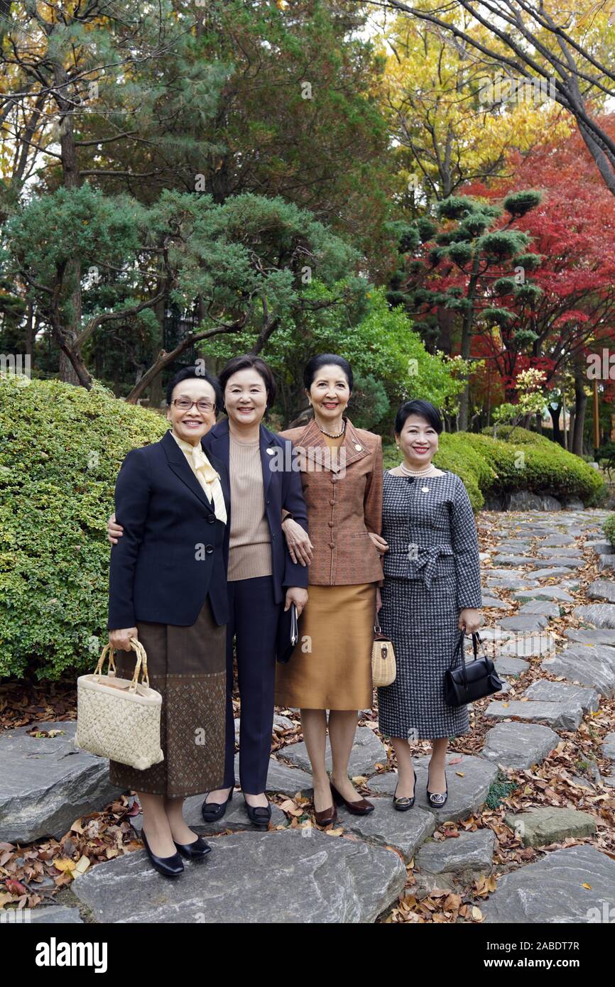 27th Nov, 2019. Mekong-S. Korea first ladies South Korea's first lady ...