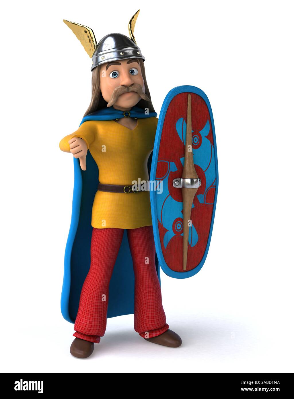 Fun gaulois - 3D Illustration Stock Photo - Alamy