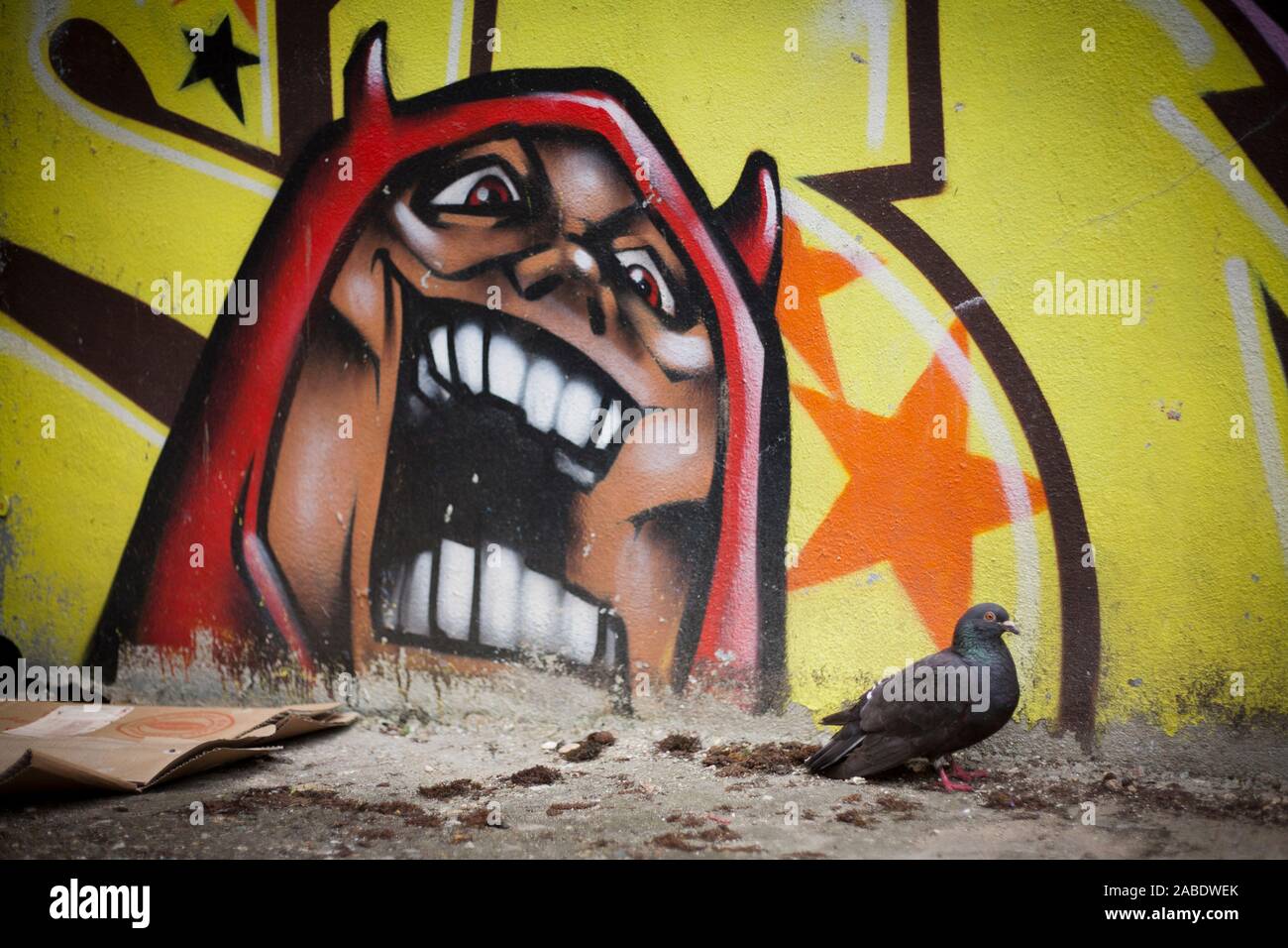 Devil graffiti hi-res stock photography and images - Alamy