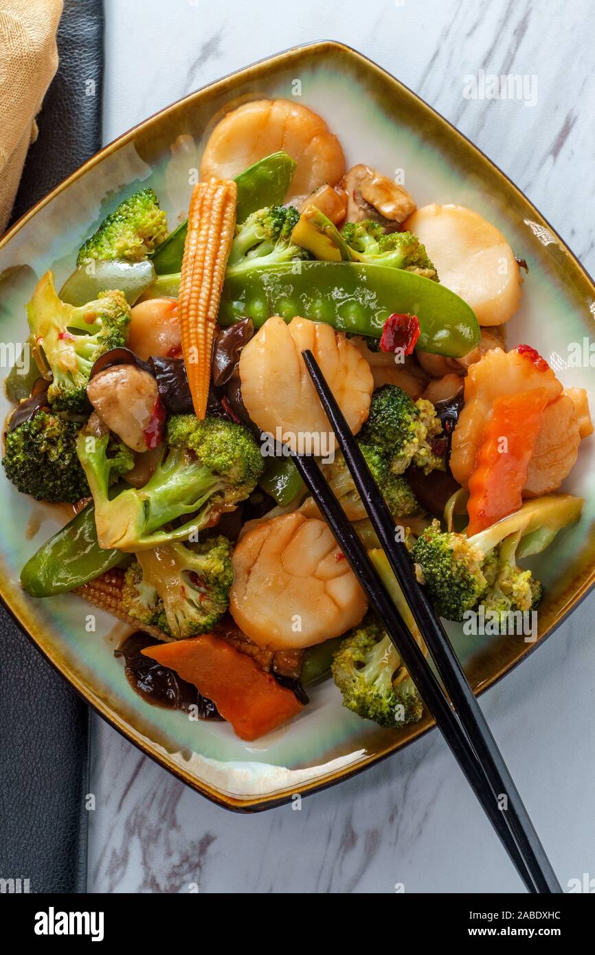 Chinese Stir Fried Scallops