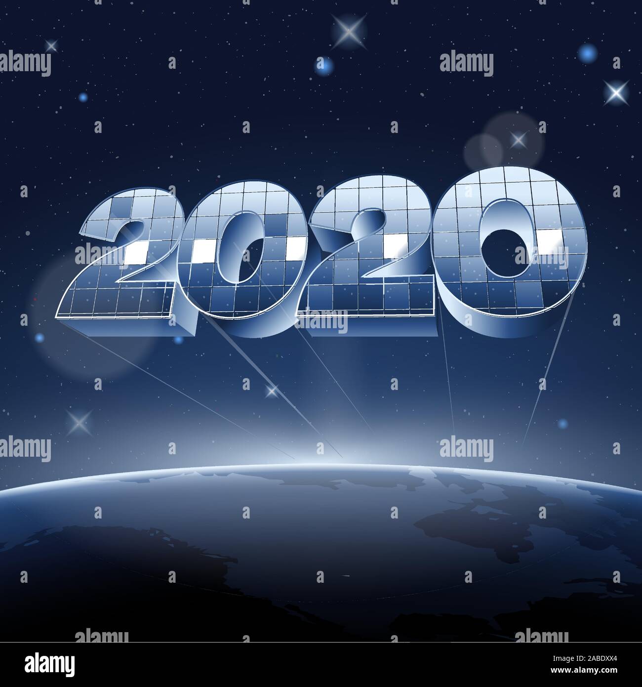 Futuristic planet earth in 3d Stock Vector Images - Alamy
