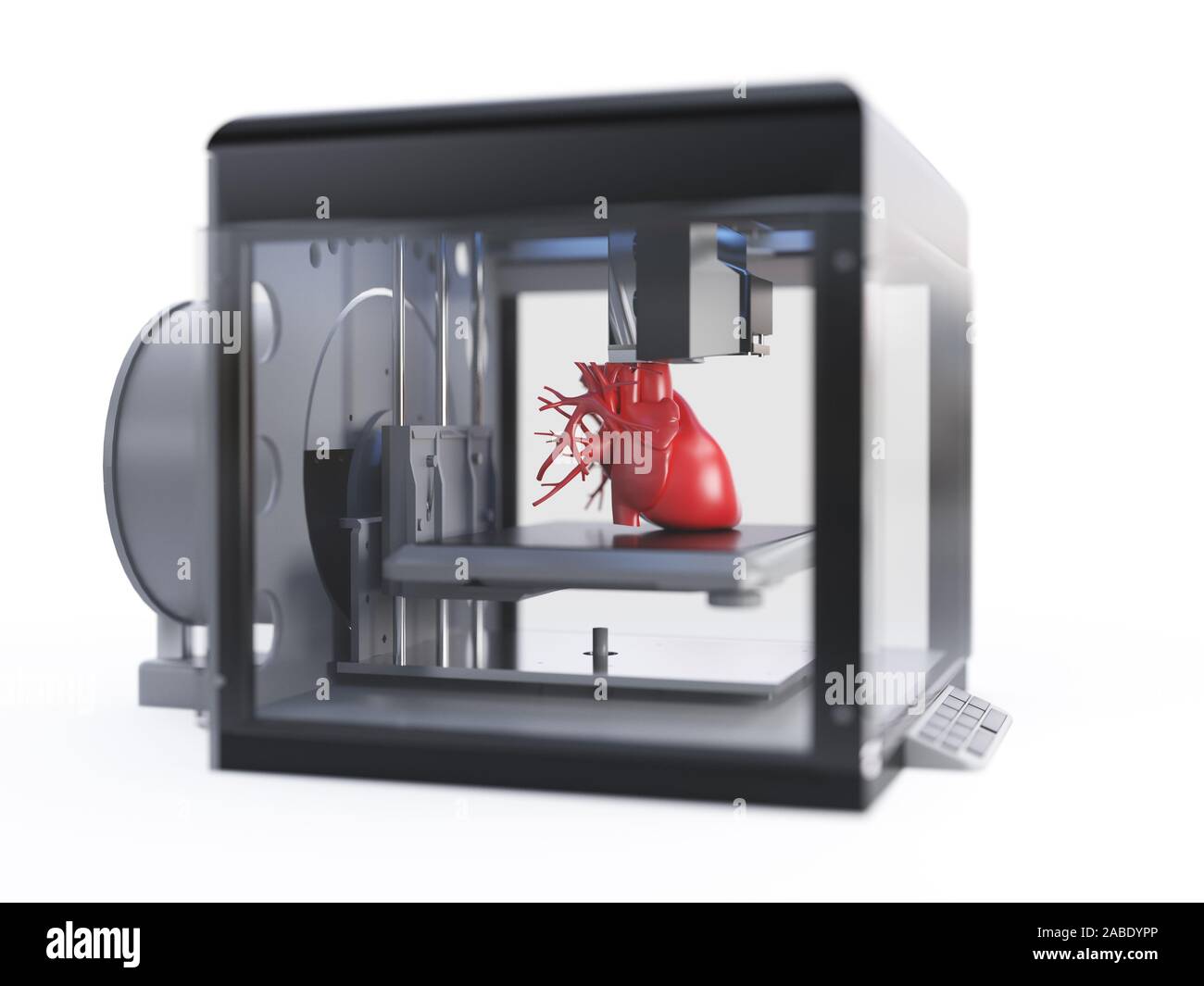 3d rendered medically accurate illustration of a 3d printer printing a ...