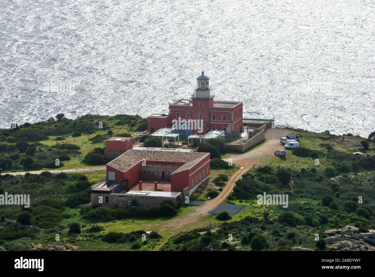 Lighthouse of Capo Spartivento Stock Photo - Alamy