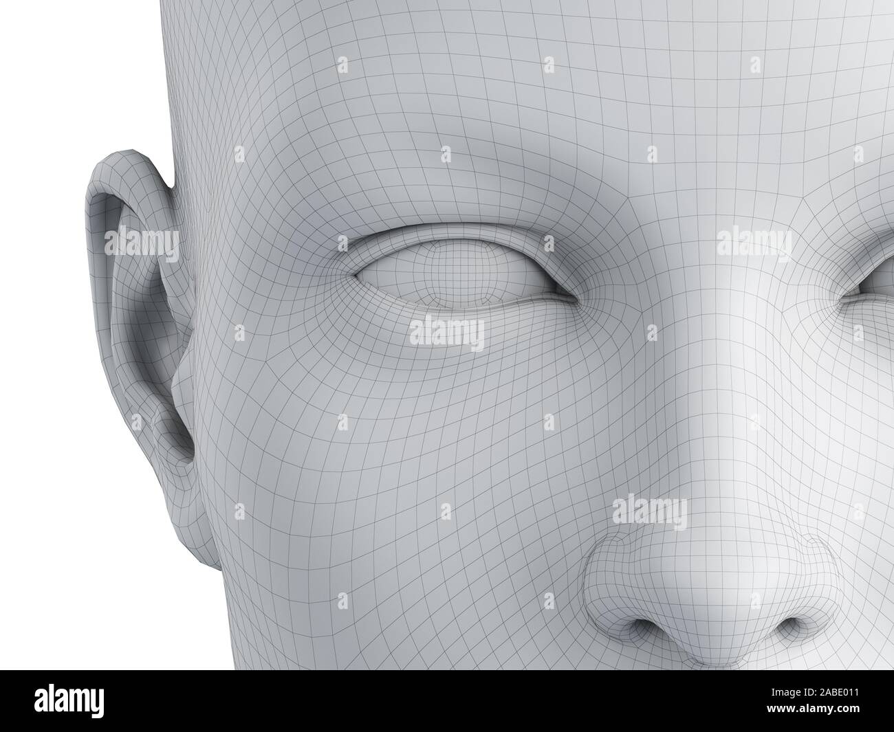 3d rendered medically accurate illustration of a wireframe eye Stock ...