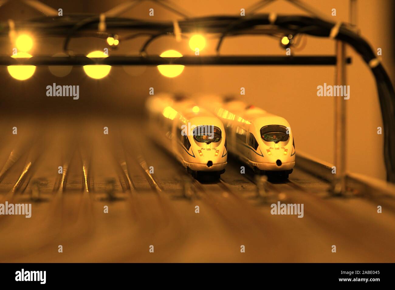 Picture of the mini trains made by Kuang Zhiguang from Hong Kong in ...