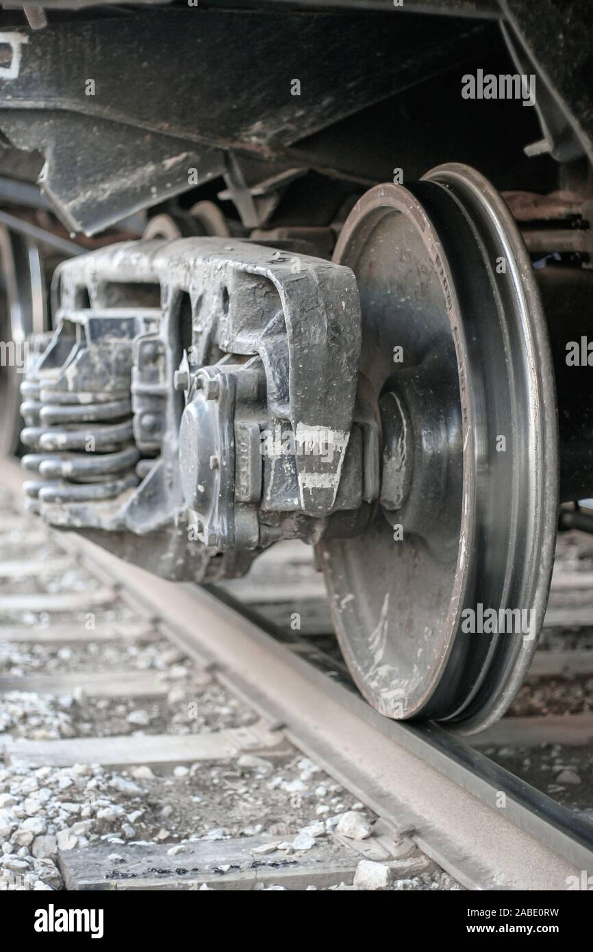 Railroad freight car brake hi-res stock photography and images - Alamy