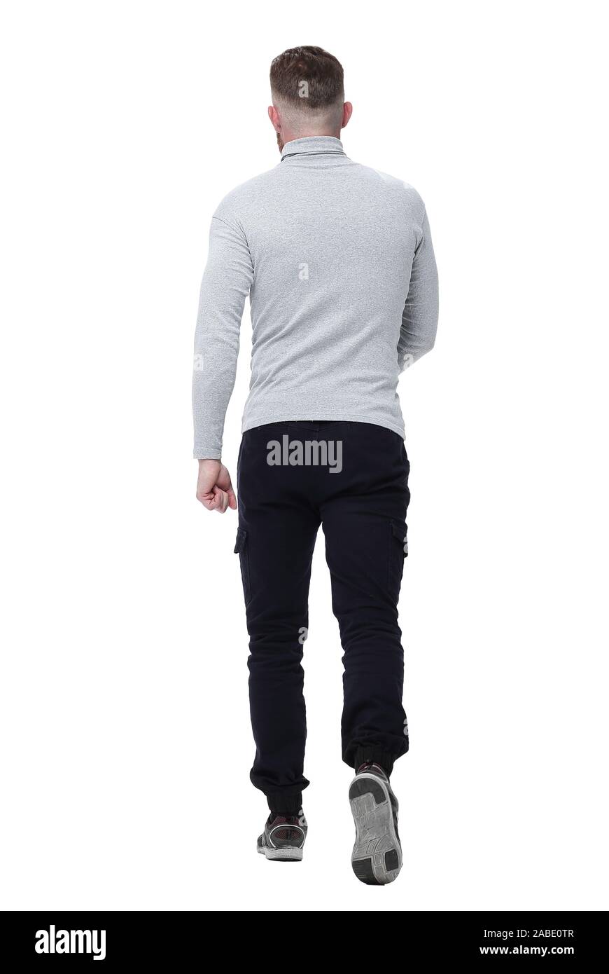 Man rear view back full pullover hi-res stock photography and images ...