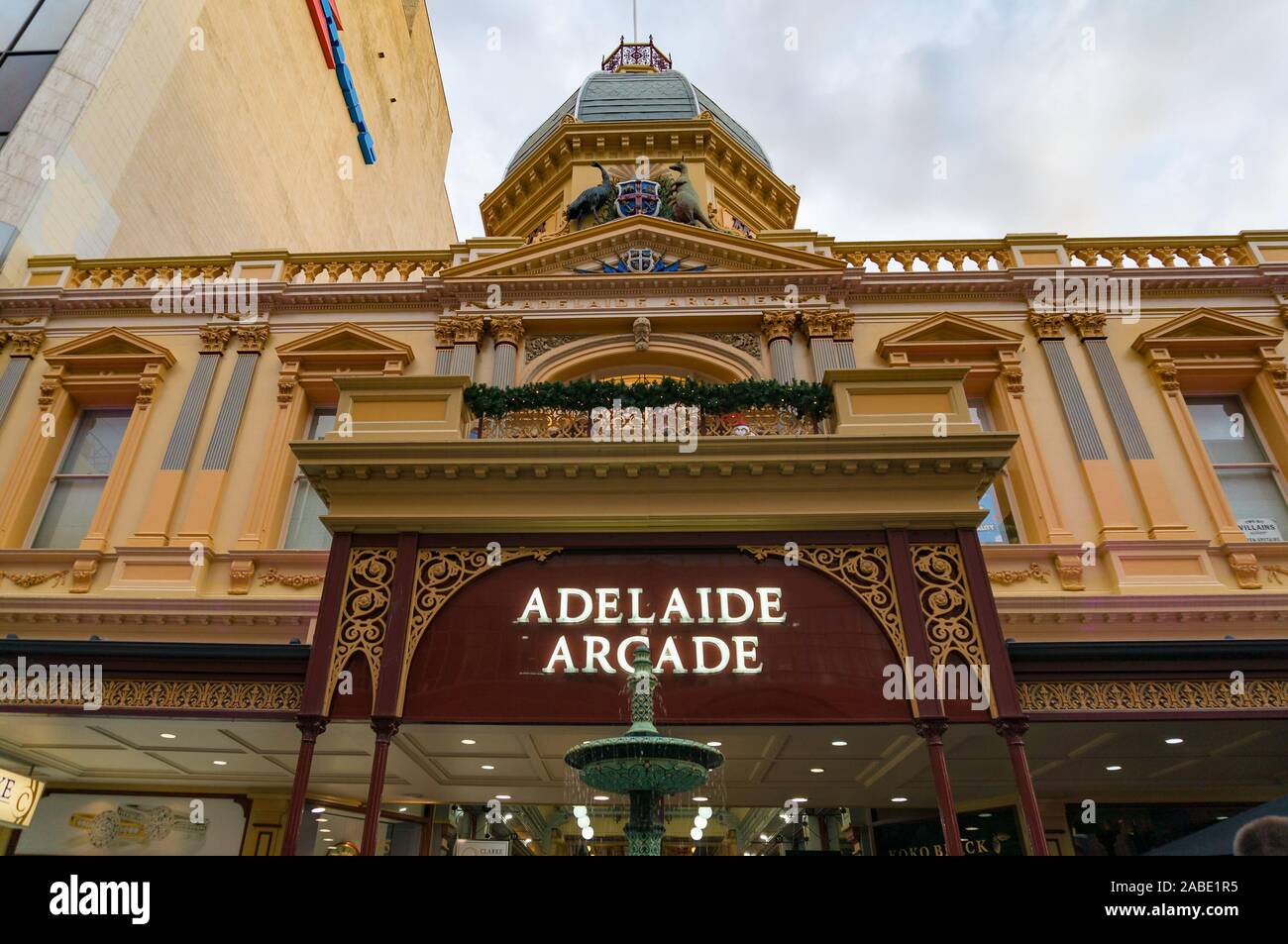 Adelaide, Australia - November 10, 2017: Adelaide Arcade historic ...