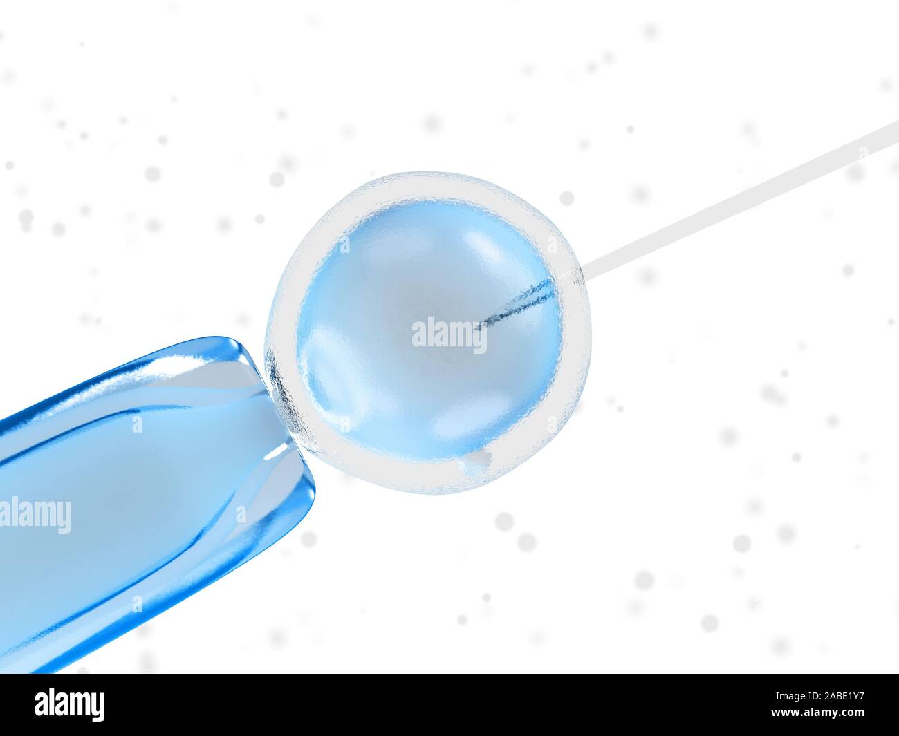 3d rendered medically accurate illustration of an invitro fertilization ...