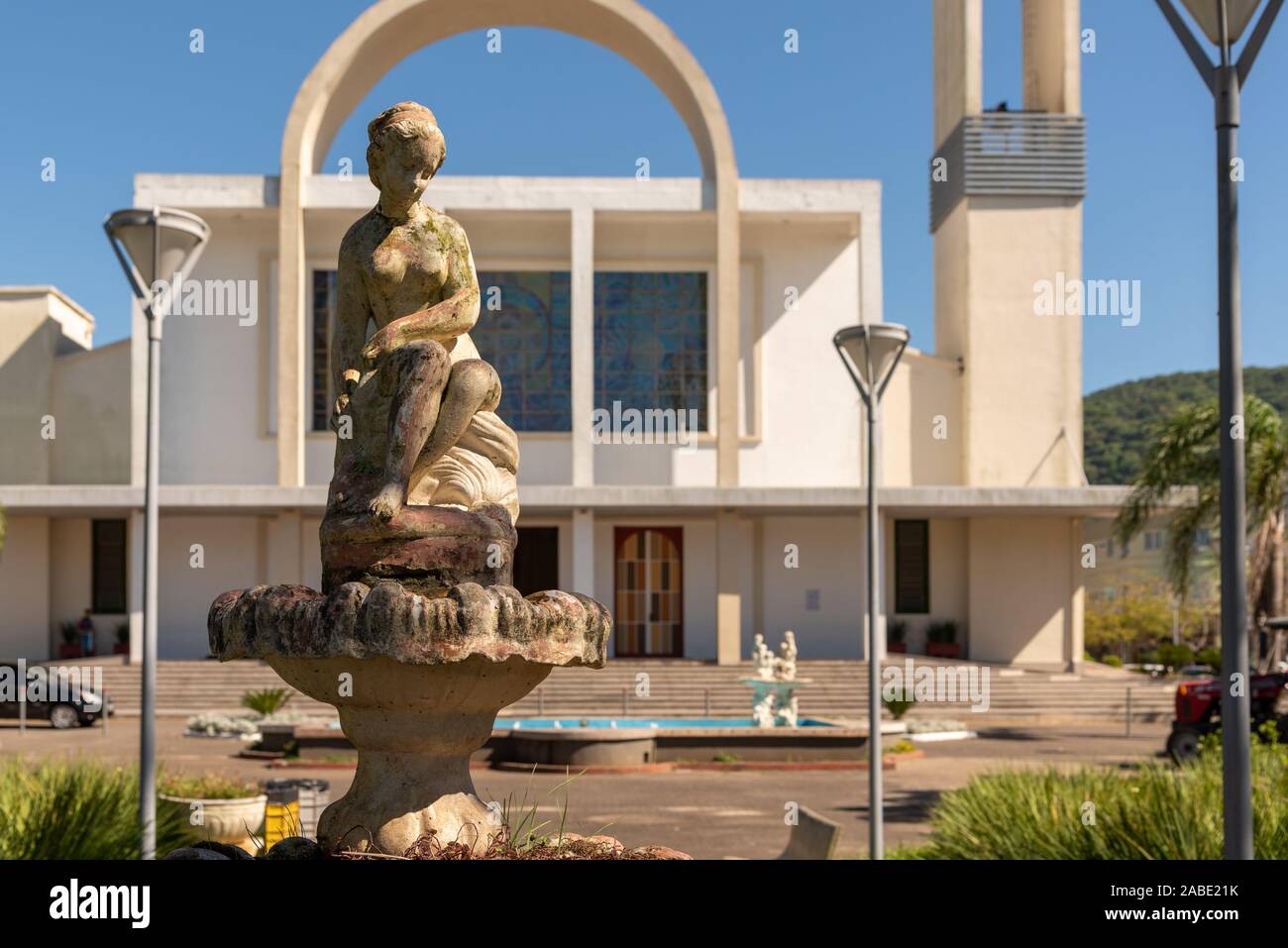 Urban landscape in the city of Osorio, a coastal city of the state of ...