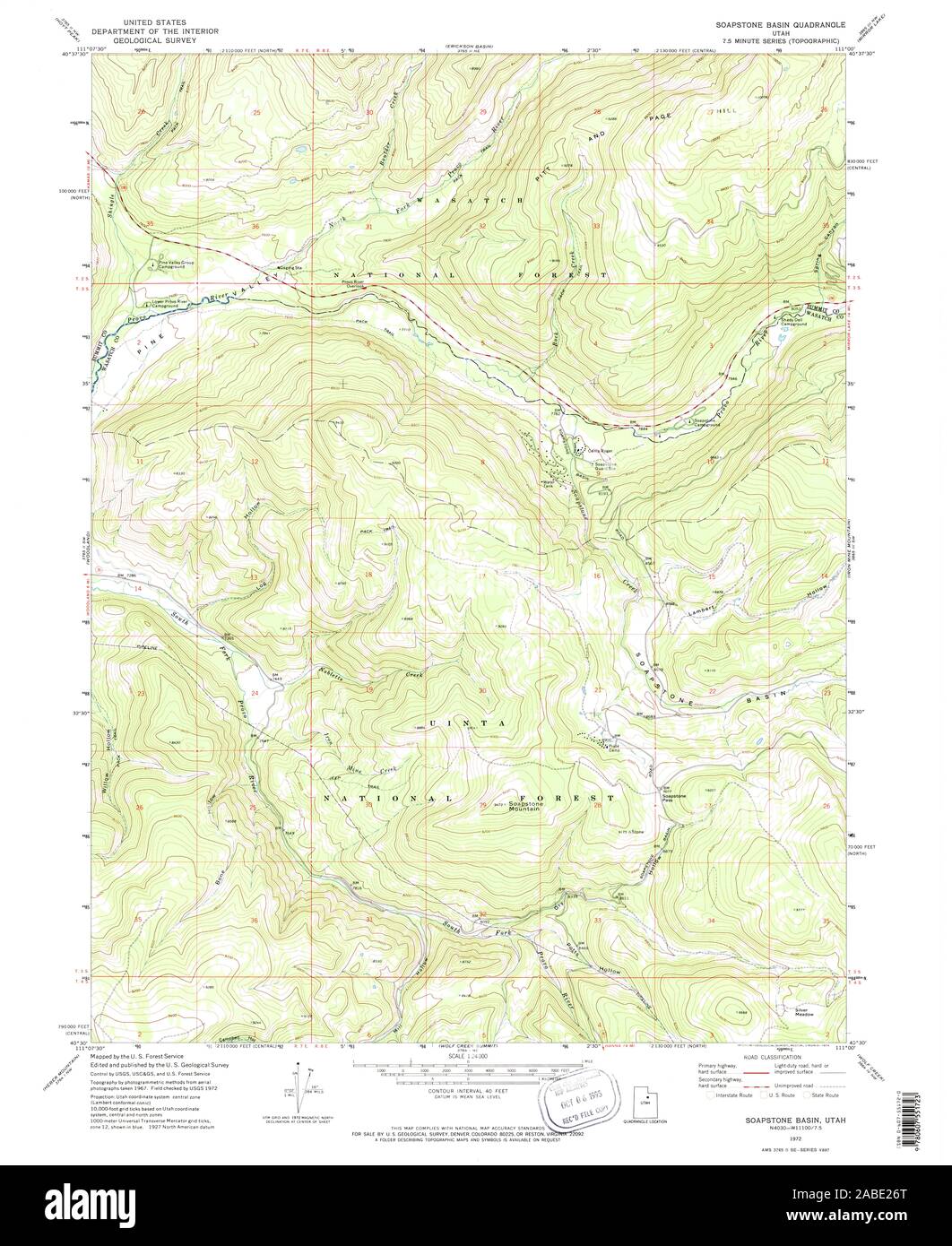 UT Soapstone Basin 251942 1972 24000 Restoration Stock Photo - Alamy