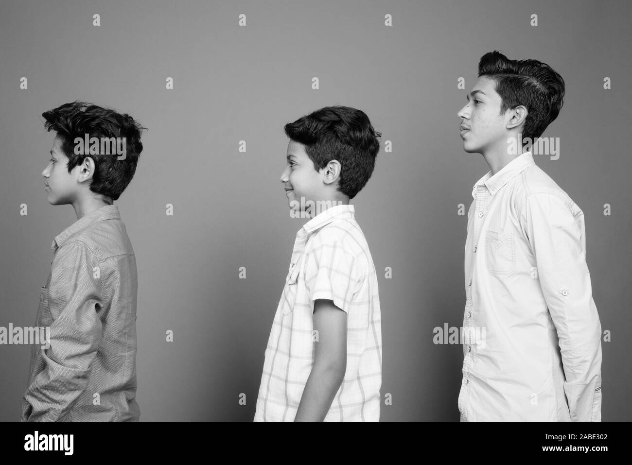 Indian brothers Black and White Stock Photos & Images - Alamy