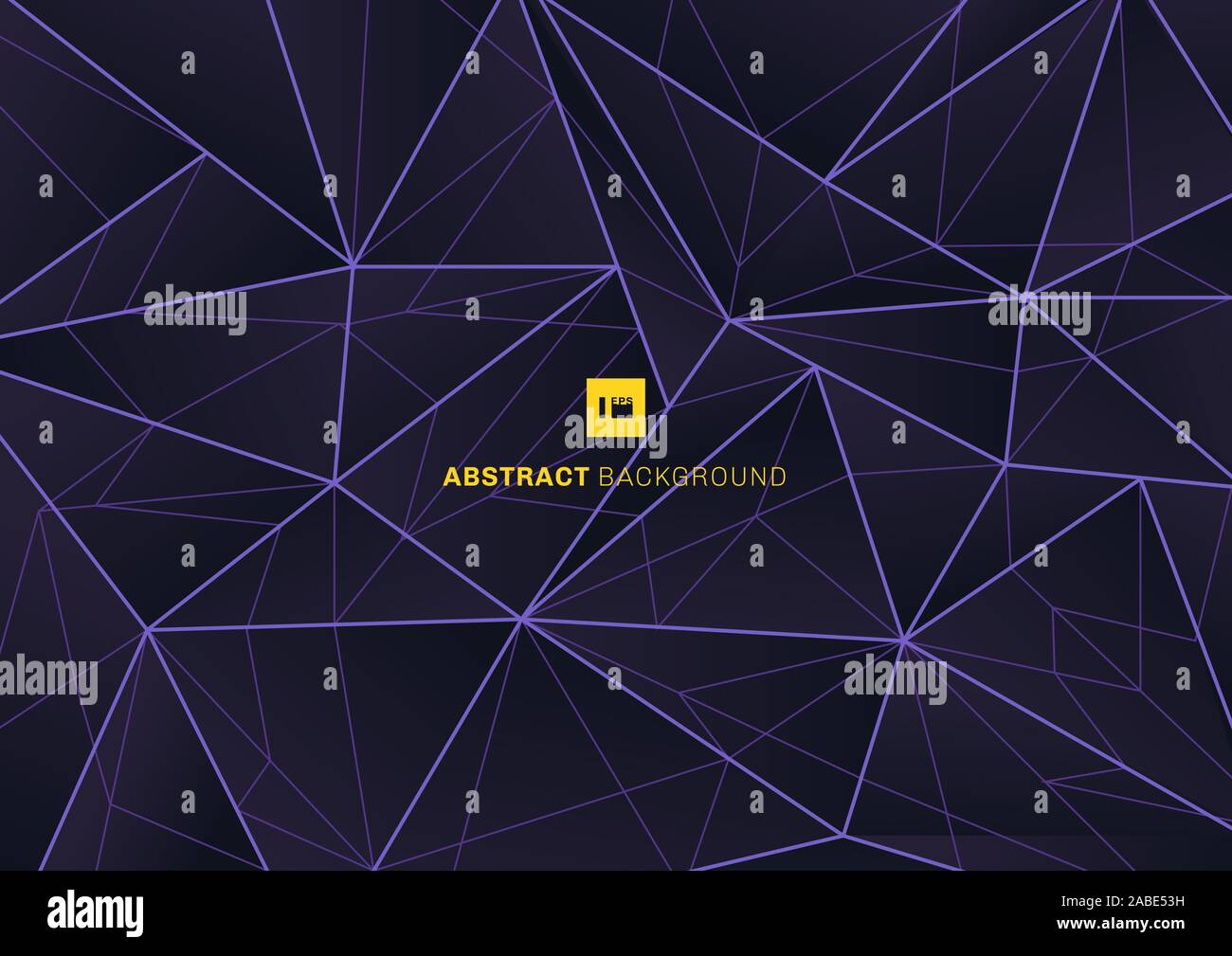 Abstract low polygon with lines mosaic purple background. Triangle ...