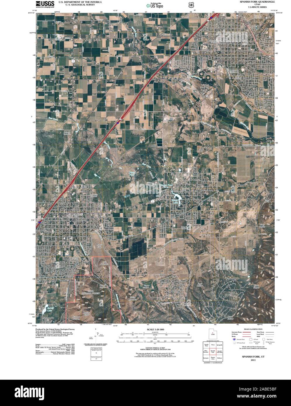 Map of spanish fork hi-res stock photography and images - Alamy