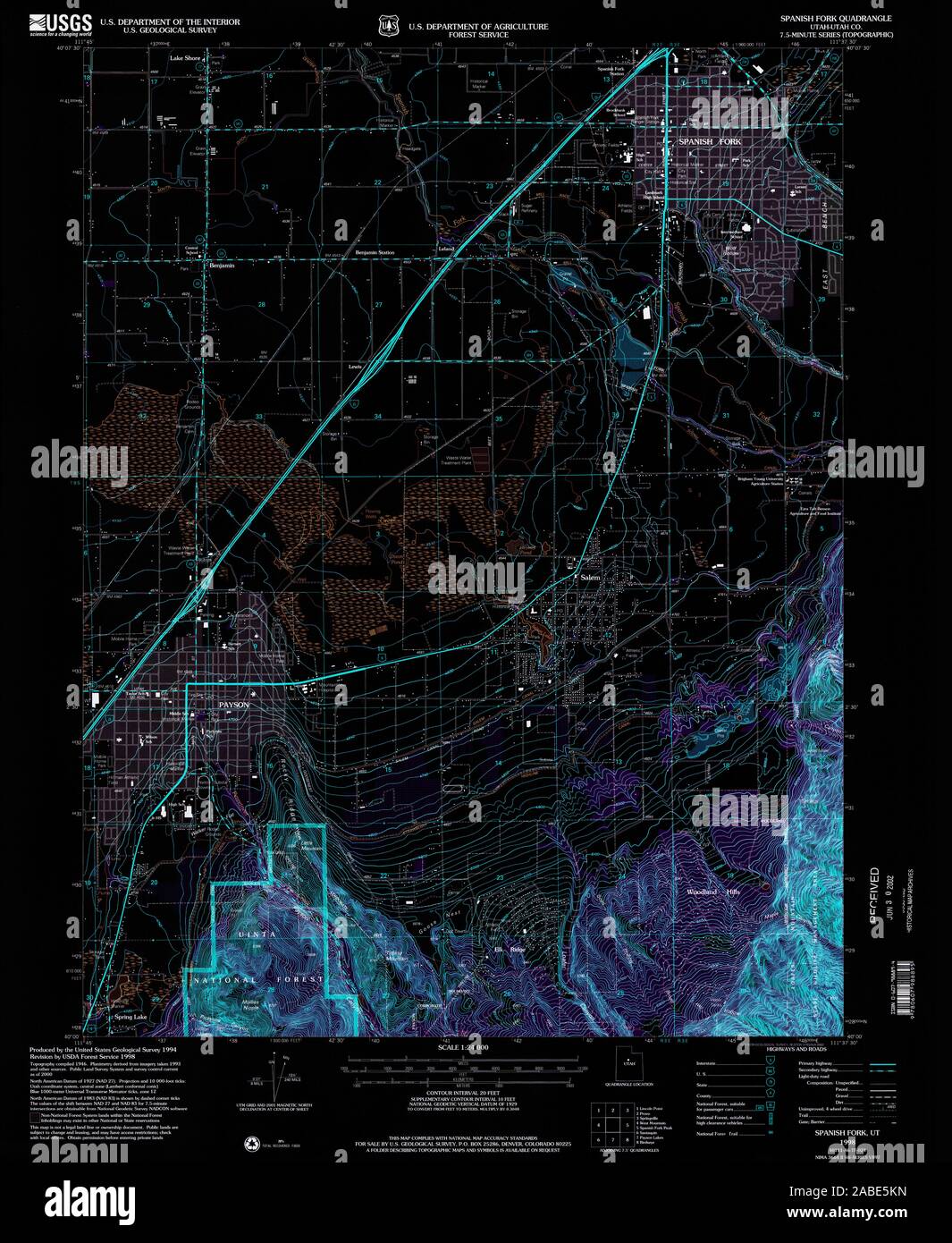 Spanish fork map hi-res stock photography and images - Alamy