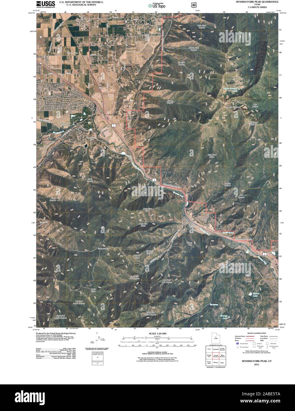 Map of spanish fork hi-res stock photography and images - Alamy