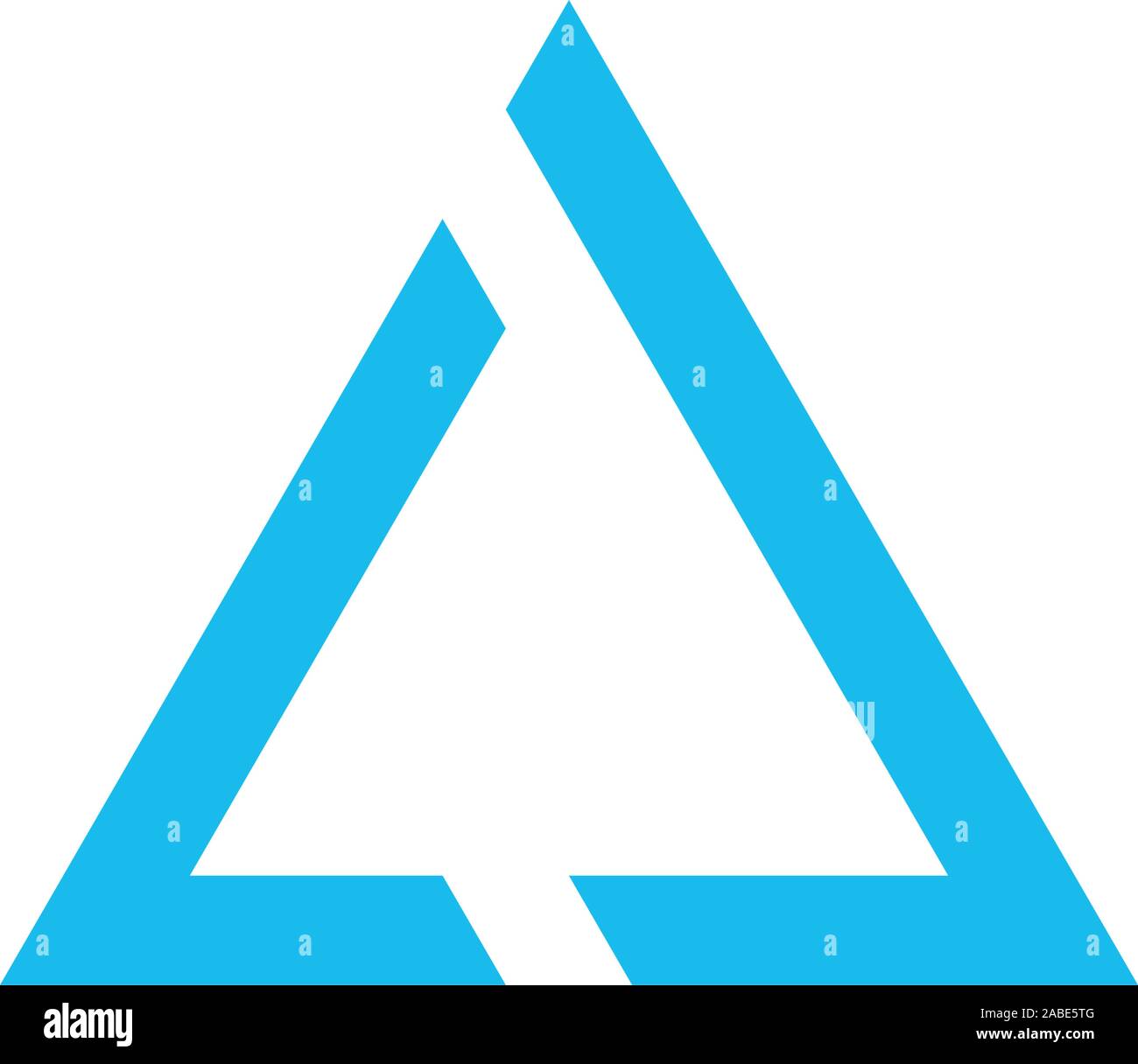 Triangle tech business logo design template. Stock Vector illustration ...