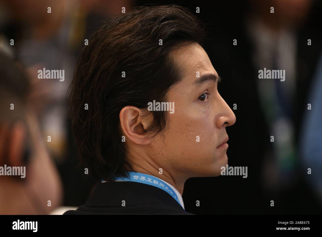 Chinese actor and singer Hu Ge, also known as Hugh Hu, attends a ...