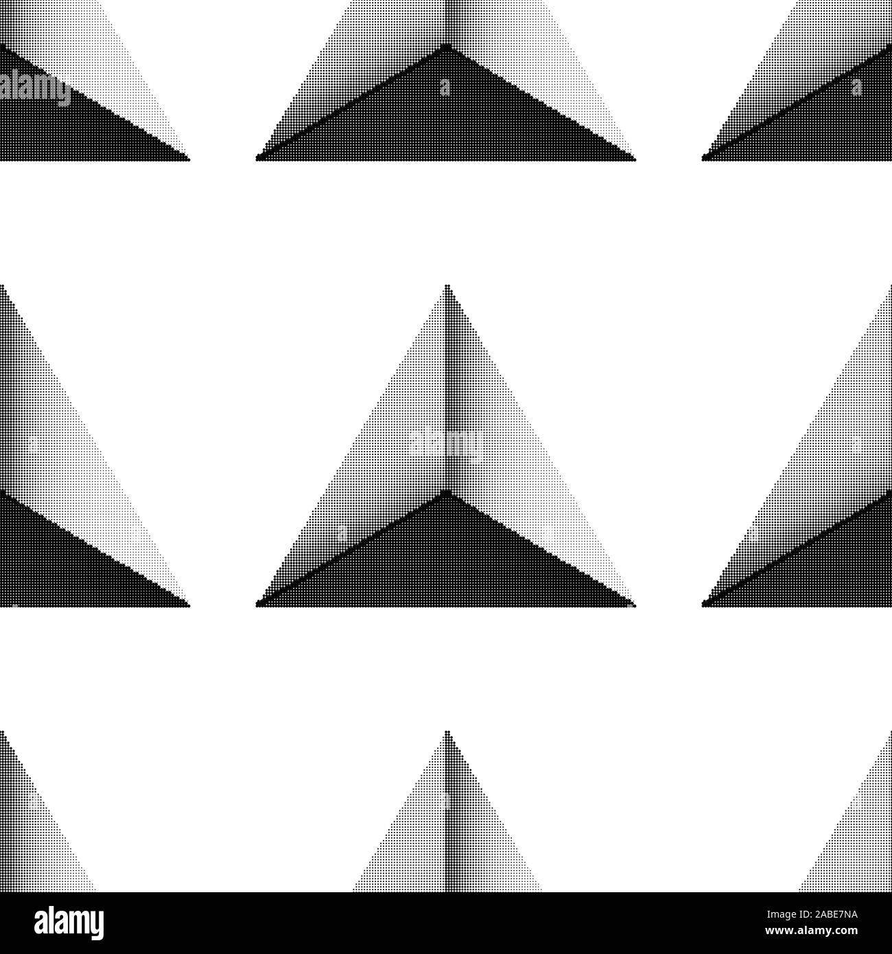 Triangle Halftone Seamless Pattern. Dotted Texture. Overlay Grunge ...
