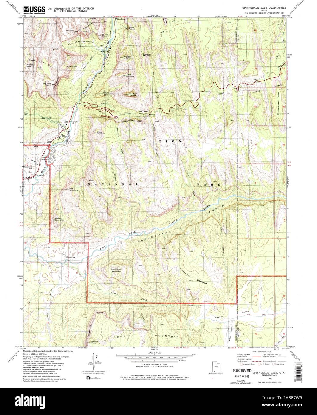 Springdale map Cut Out Stock Images & Pictures - Alamy