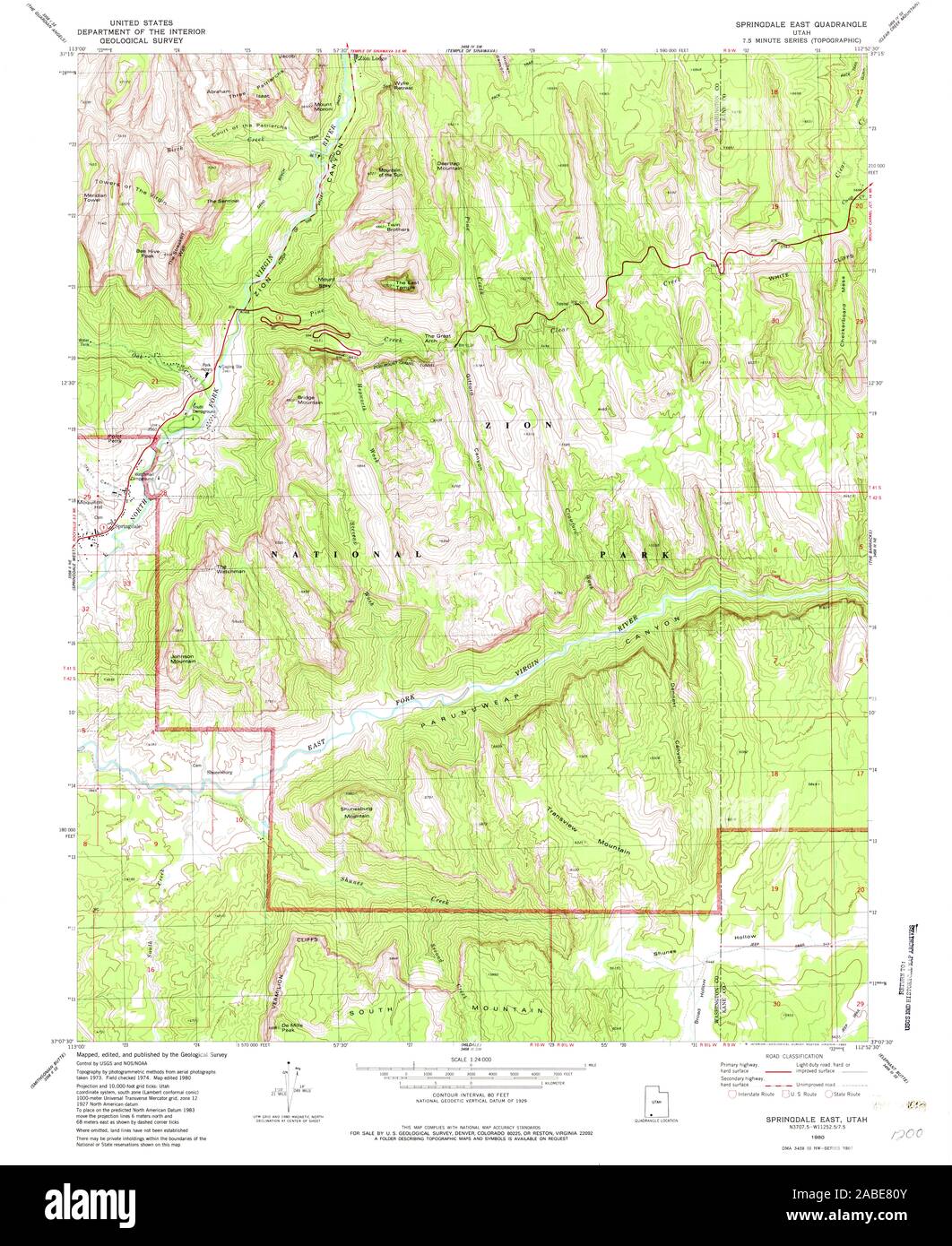 Springdale map Cut Out Stock Images & Pictures - Alamy