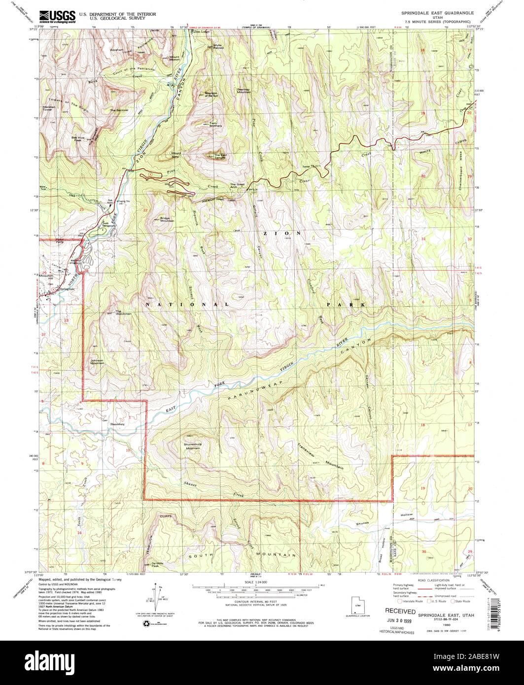 Springdale map Cut Out Stock Images & Pictures - Alamy